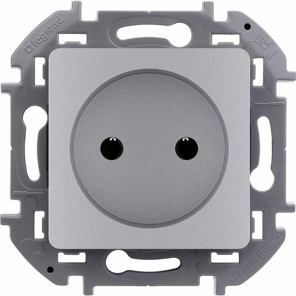 Legrand INSPIRIA Алюминий Розетка 2К - 16 А - 250 В, 673712