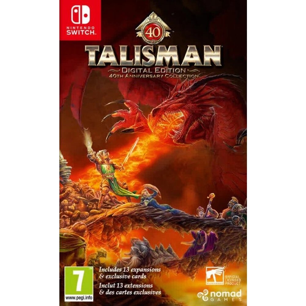 Игра Talisman (40th Anniversary Edition Collection) (Nintendo Switch, русские субтитры) Nomad Games Картридж 7+