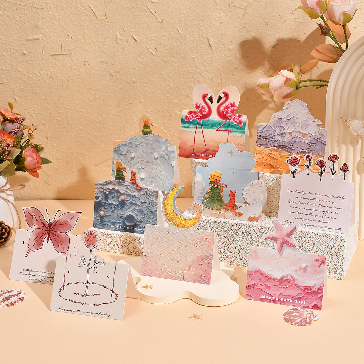 Набор открыток "Цветы", 20 листов