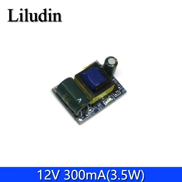 Liludin AC-DC понижающий преобразователь 3.3В/5В/12В 12V 300mA (3.5W)