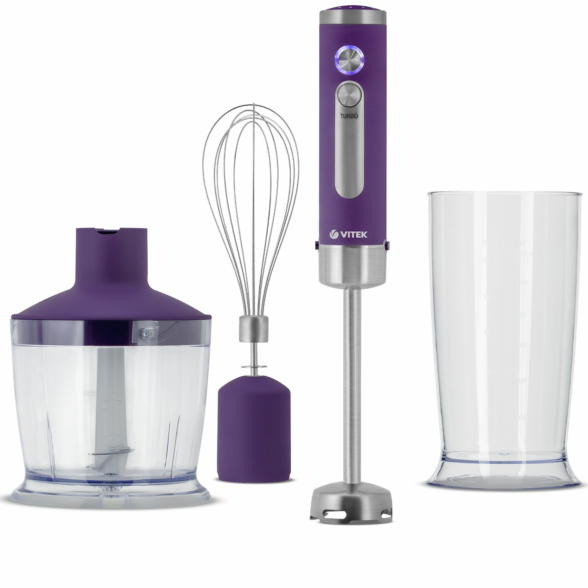 Блендер погружной Vitek VT-3408 фиолетовый