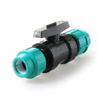 Кран для ПНД шаровый компрессионный 32мм 27792 77639