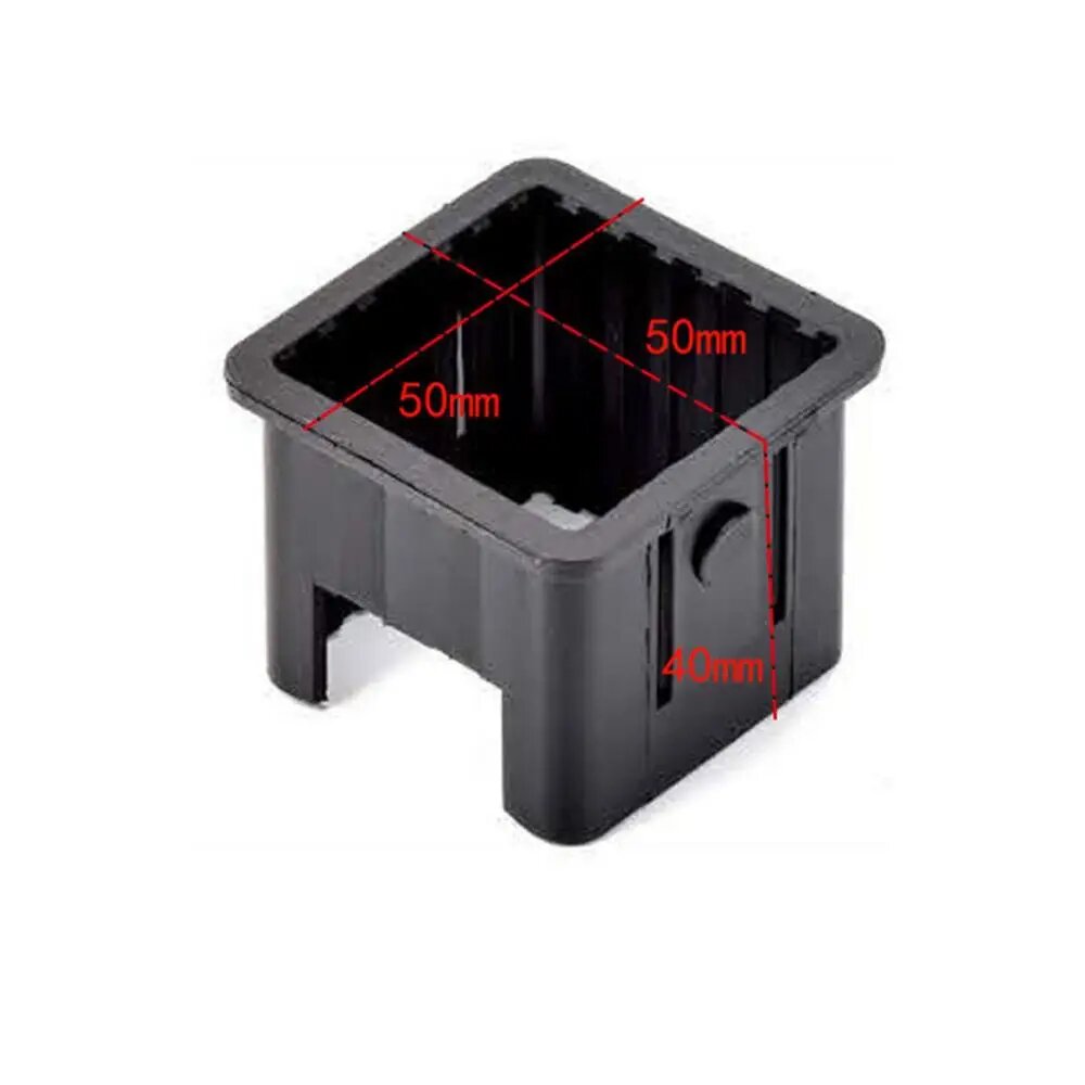 Заглушка квадратная черная F50 to F40H 50x50x40 мм