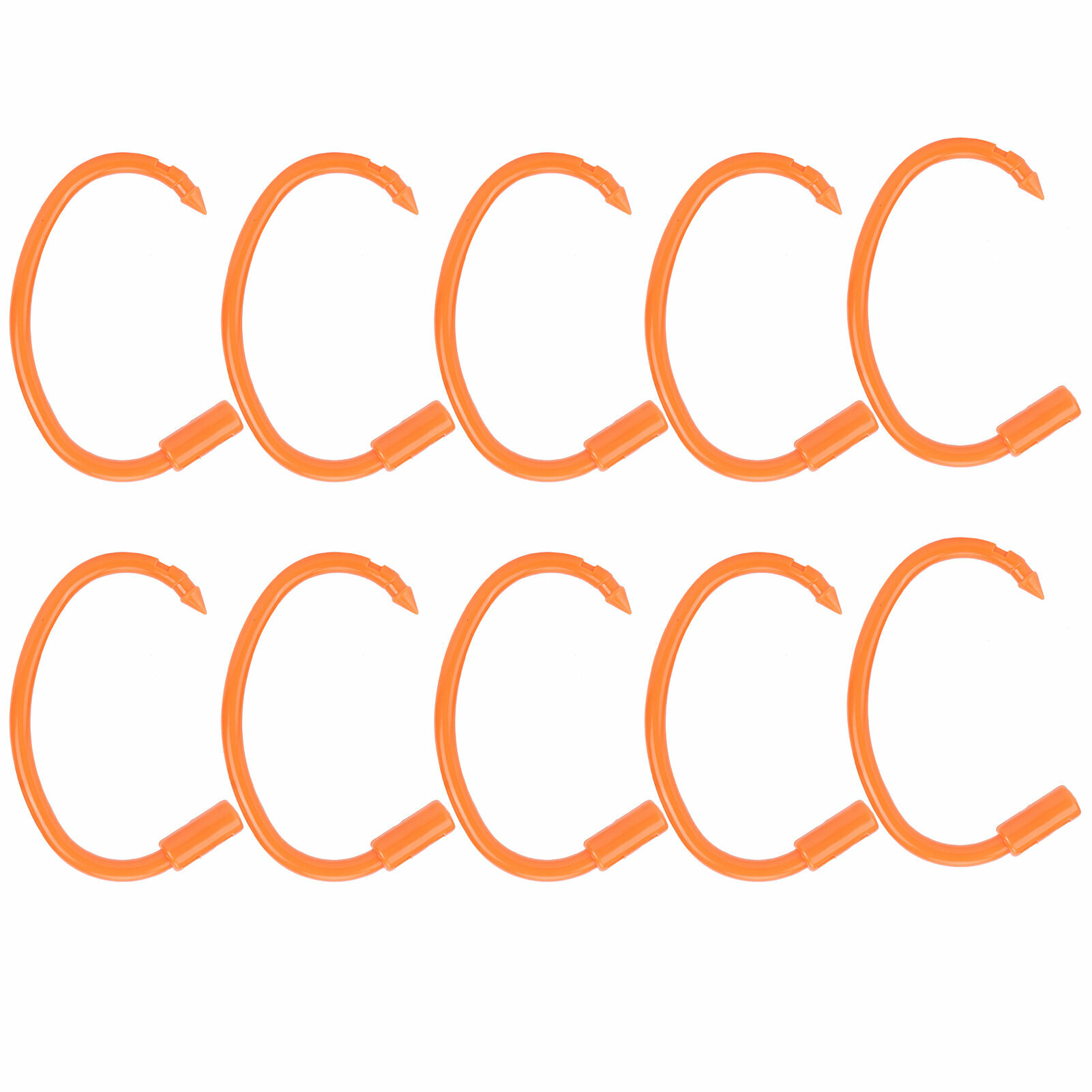 10 шт. Пластиковые кольца для носа быка, легкие, с хорошей эластичностью, аксессуары для крупного рогатого скота, прочные и удобные