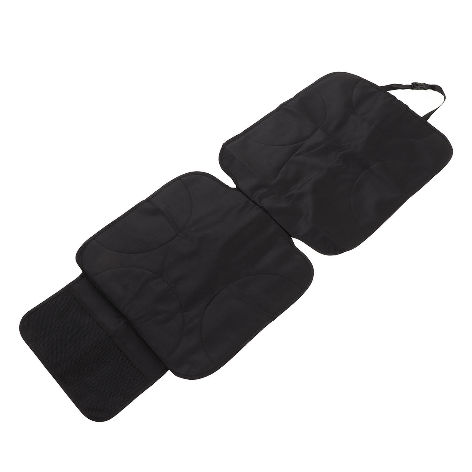 Защитный чехол для детского автокресла, износостойкий, с сетчатыми карманами для хранения.