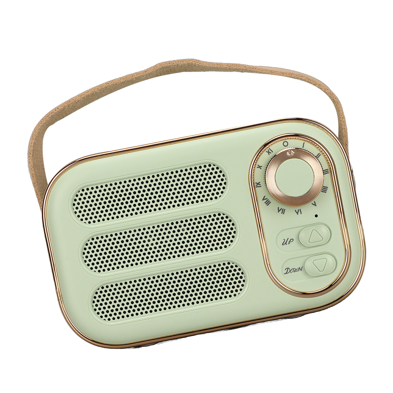 Bluetooth-динамик Стерео Hi-Fi звук USB-зарядка Ретро портативный беспроводной динамик для дома и путешествий Зеленый