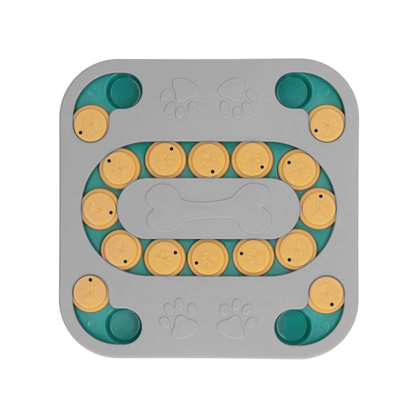 Собачья головоломка игрушки образовательные облегчение игры дозатора кормов для собак для интерактивной тренировки серые