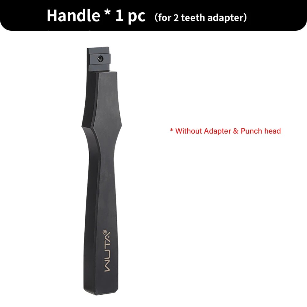 Дырокол для кожи WUTA, черный, Handle (2 teeth)
