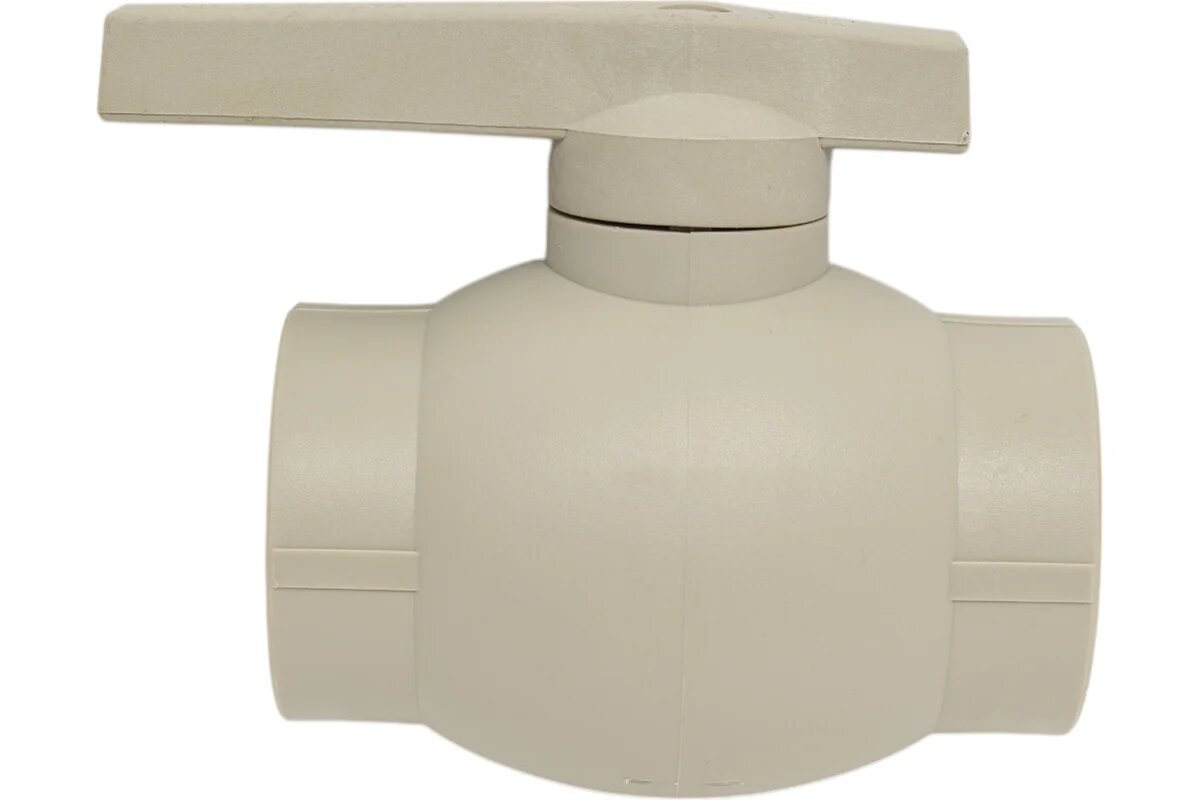 VALFEX кран шаровой PP-R серый 50 мм для труб PP-R водоснабжения 10144050Г 007-7689