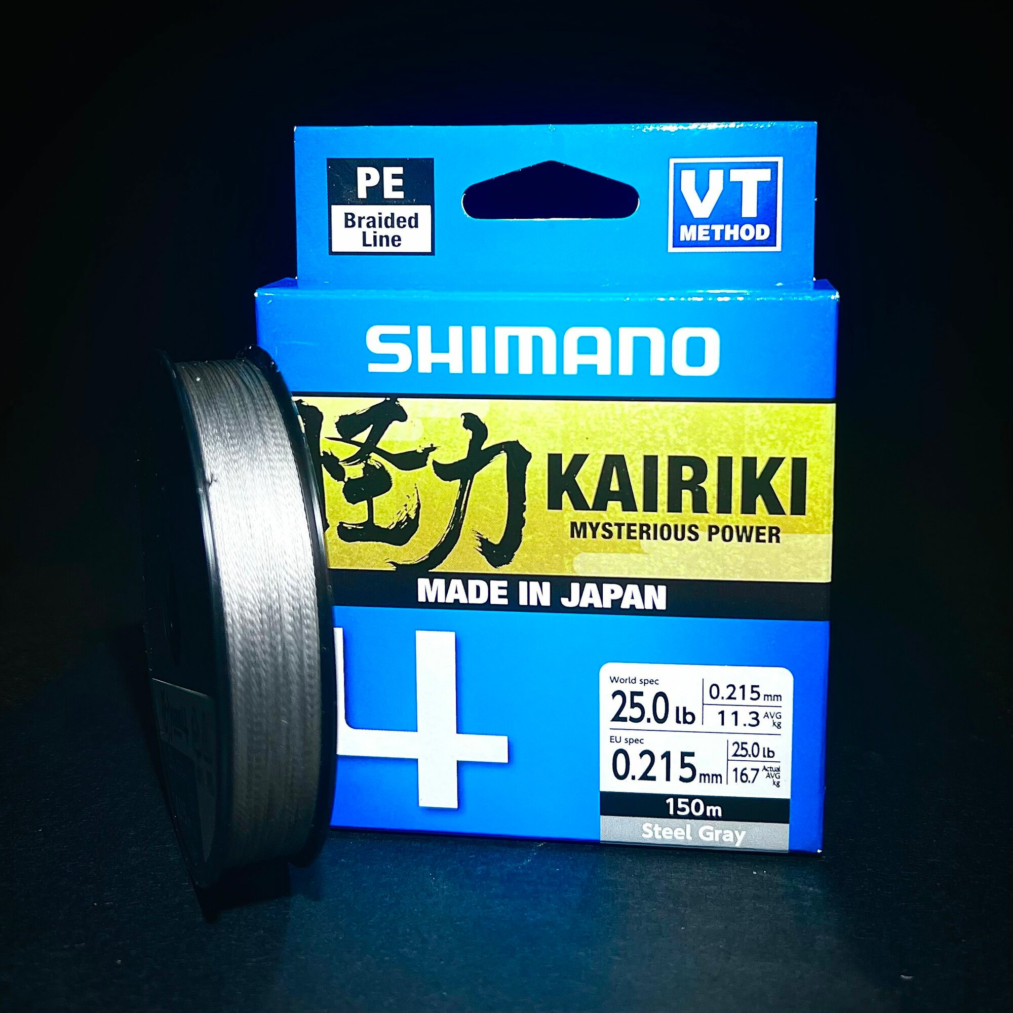 Шнур плетеный Shimano Kairiki X4 PE 150m #2.1 (0.215мм 16.7кг)