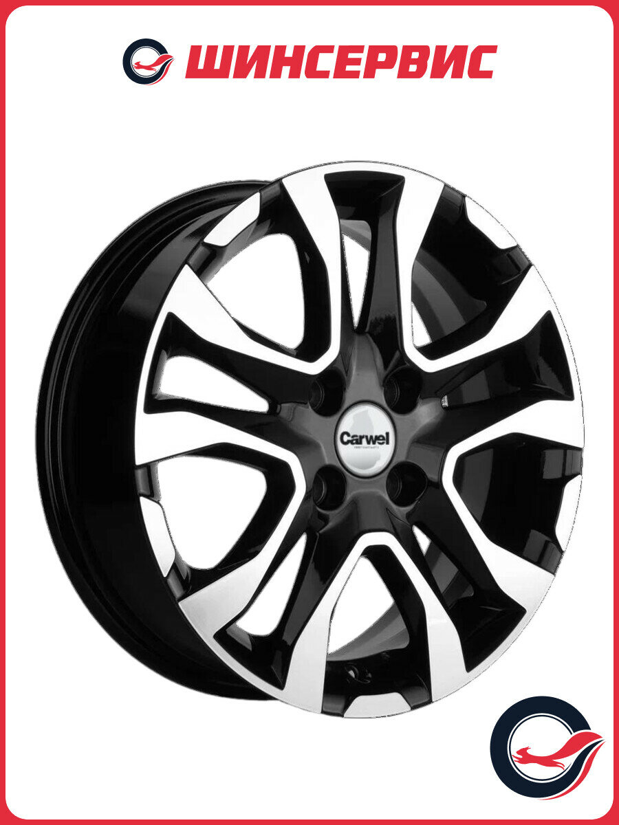 Литой колесный диск Carwel Тобол R15x6.0J 4x100 ET50 ЦО60.1 для автомобиля