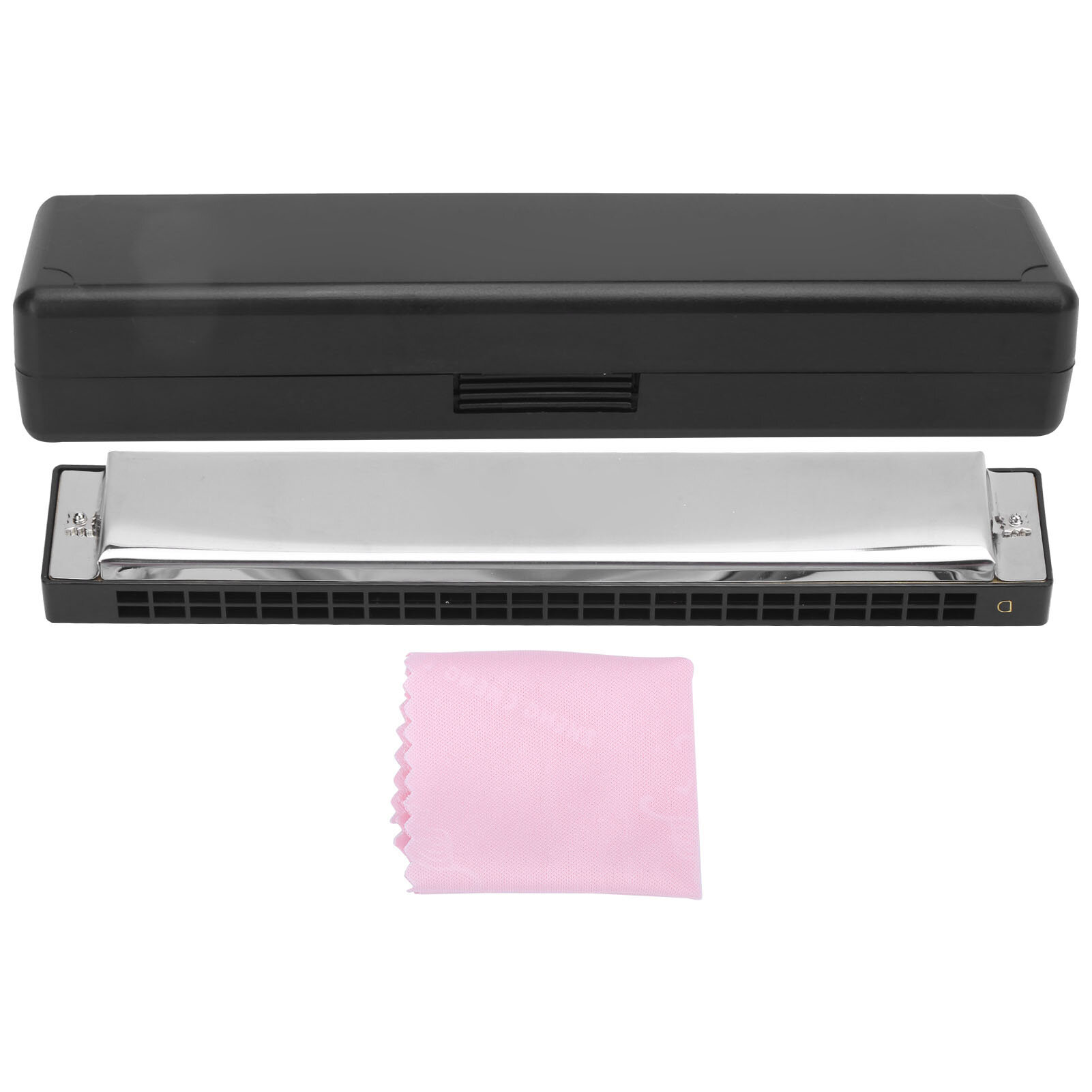 Harmonica D Ключ 24 лунка играет в рот Орган Ветрный музыкальный инструмент с коробкой тканью