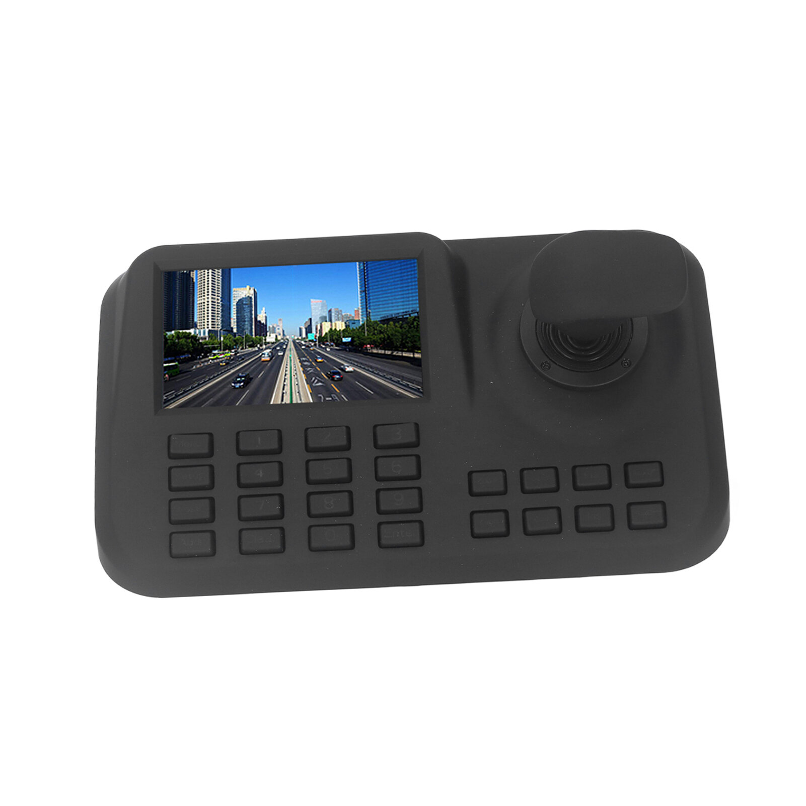 Контроллер PTZ-камеры 5-дюймовый HD-дисплей 3D-джойстик Клавиатура управления сетевой камерой 100 240 В, британская вилка