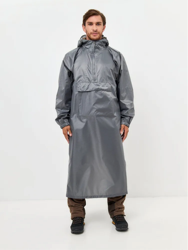 Пончо непромокаемое Canadian Camper (Швы проклеены) цвет серый , XXXL, 180