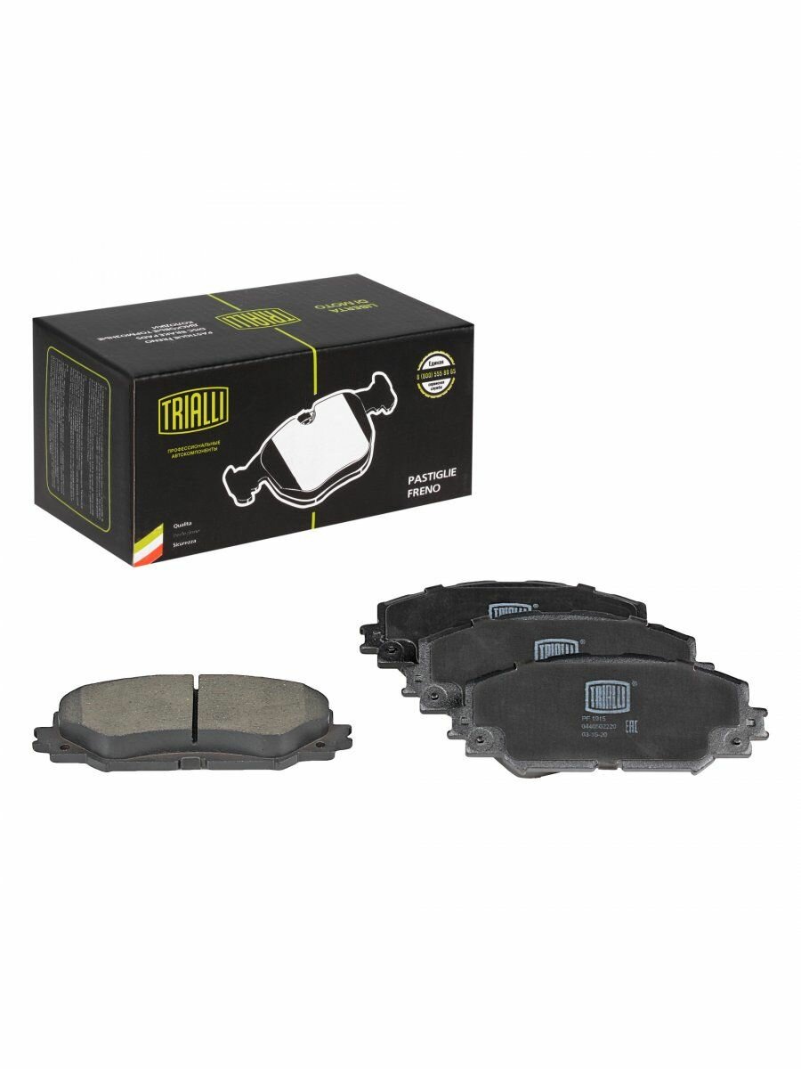 Колодки тормозные дисковые передние TRIALLI PF1915 для а/м SUBARU TREZIA, TOYOTA COROLLA/ALLION