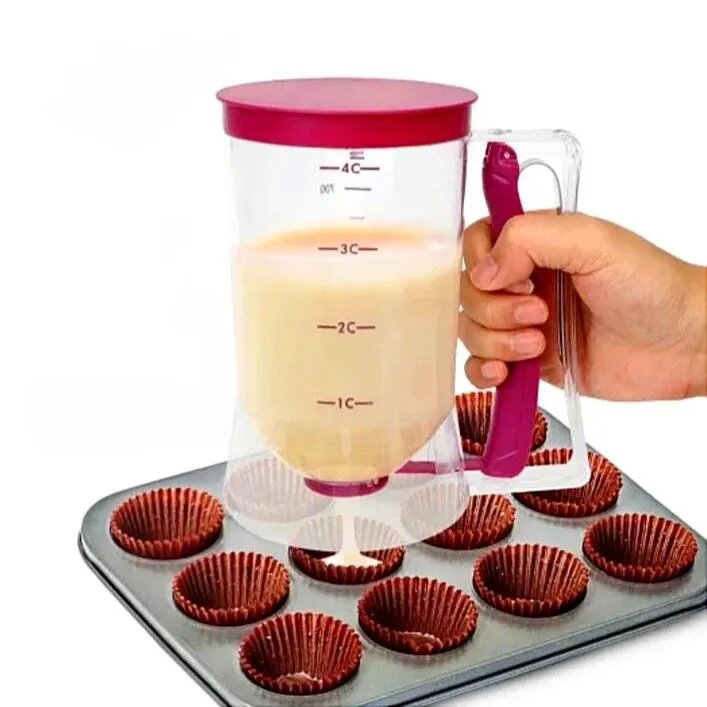 Дозатор диспенсер мерный для жидкого теста (блинов, оладьев, омлета, выпечки)