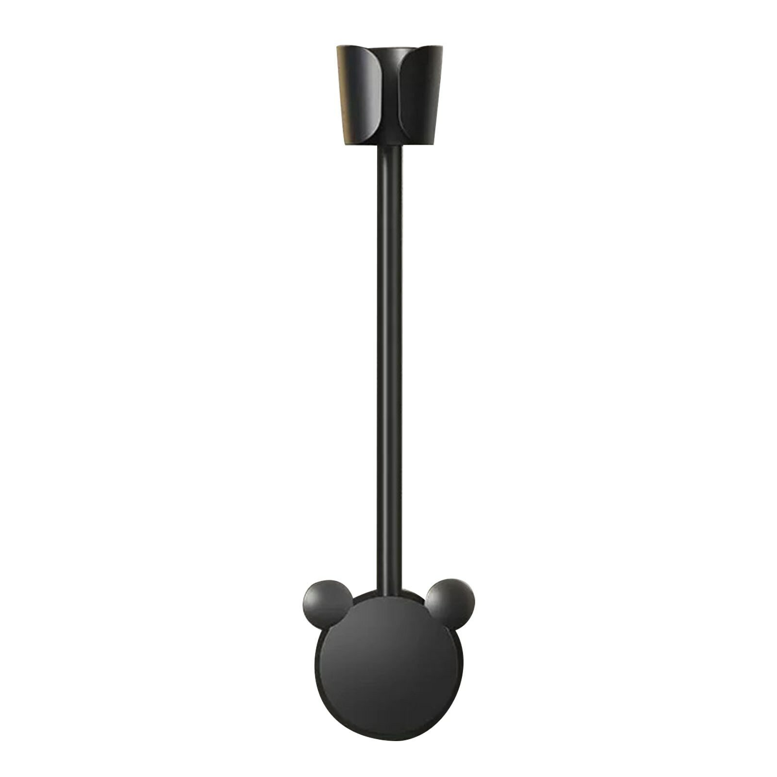 Подставка для фена Lazy Hair Dryer Stand, многофункциональная, с возможностью вращения на 360 градусов, самоклеящаяся, настенная, черная.