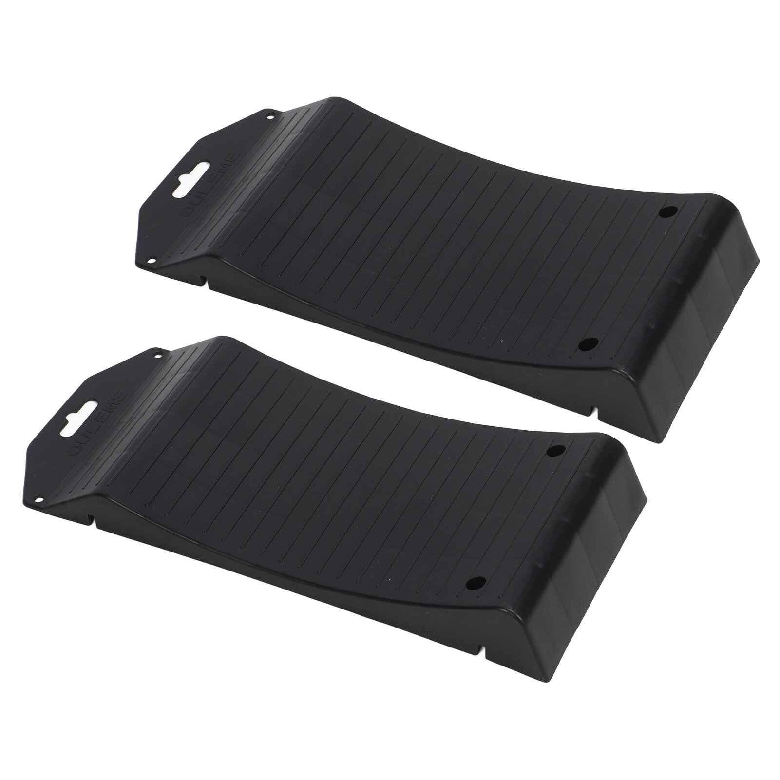 2 шт, пандусы для защиты шин, сверхпрочные, с высокой грузоподъемностью, противоскользящие, для легковых автомобилей, грузовиков, внедорожников, автофургонов, прицепов, кемперов, 18 PL: 50x21,5x5,8 см/19,68x8,46x2,28 дюйма