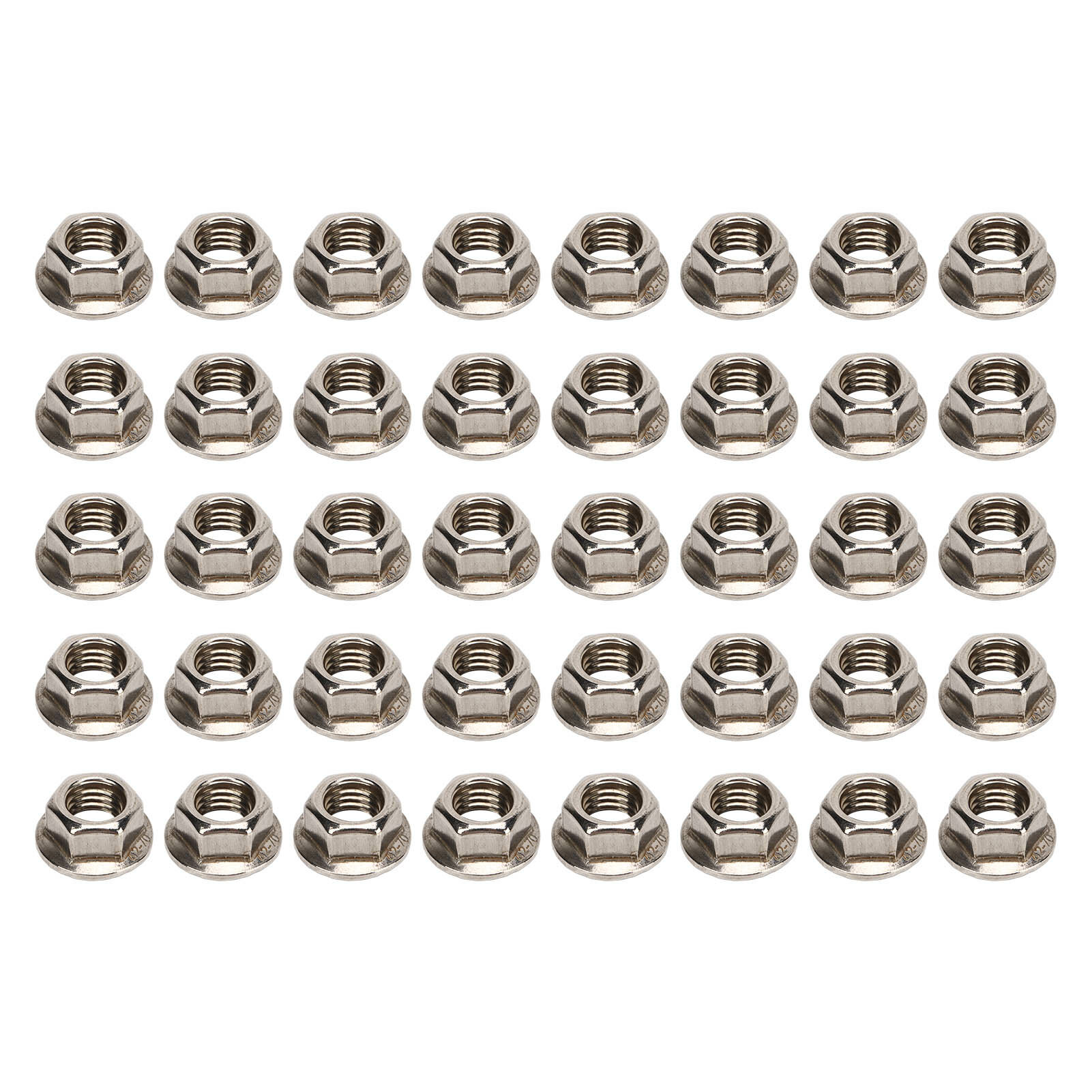 40шт Прямоугольных Фланцевых Гаек M10x1.25mm Hx Из Нержавеющей Стали, Устойчивых К Ржавчине, Набор Тонких Гаек