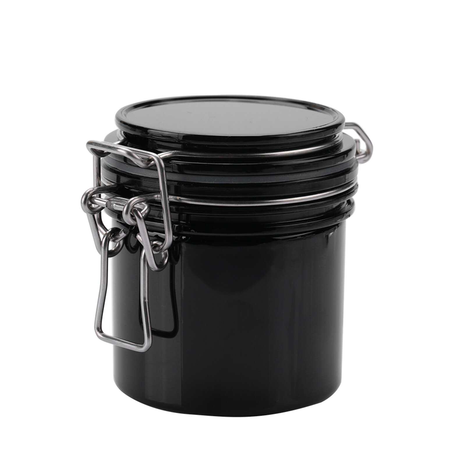 Банка для хранения, черный герметичный портативный цилиндр для использования дома