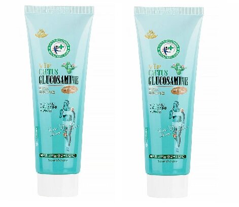 Крем-гель Daejeon для тела плст Body VIP CACTUS GLUCOSAMINE GOLD CREAM , с глюкозамином и экстрактом опунции, 165 мл, 2 шт