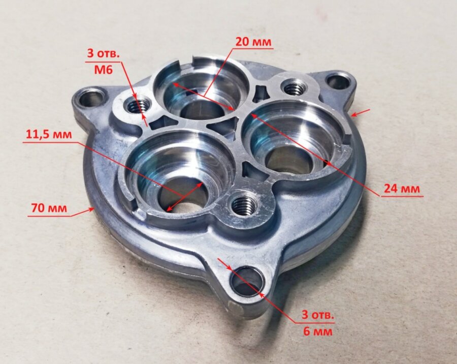 Крышка насоса (61/64/312) для 105, 135(24), W210i(25), W200I(18) HUX,105-GS(20) c HUX14, 105-P(20) с HUX16 61/64/312