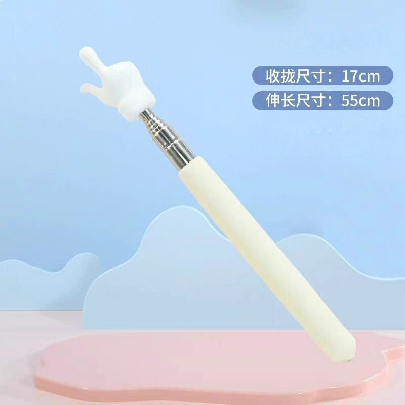 Телескопическая указка с пальцем, 1 штука, длина 21-68см