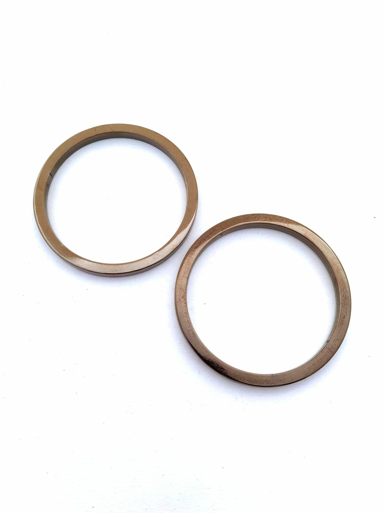 Кольцо диаметр 70 мм, литое, неразъемное, цвет черный никель, 2 шт