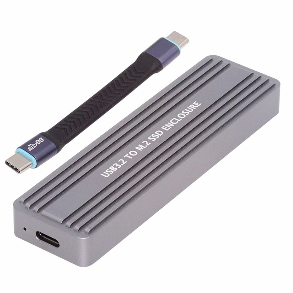 Бокс для SSD M.2 NVMe/SATA USB 3.2 Gen 2x2, 20Gb/s, RTL9220, TRIM (ORIENT 3650 U32)