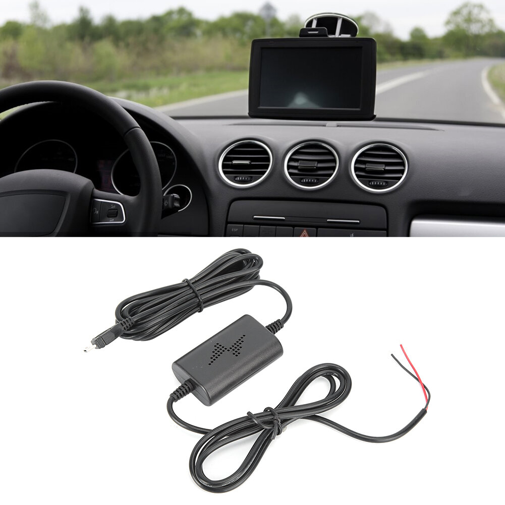 Мониторинг парковки Понижающая линия 12 В 24 В до 5 В 2,5 А Прямой Micro USB Низковольтный кабель для автомобильного регистратора