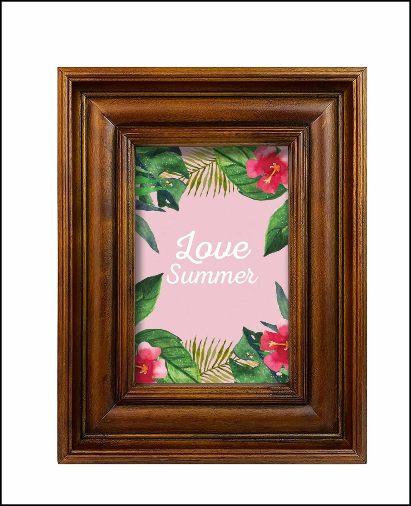 Винтажная деревянная фоторамка Itenwoods 10x15, рамка для фотографий из цельного дерева, настенное крепление для настенного дисплея