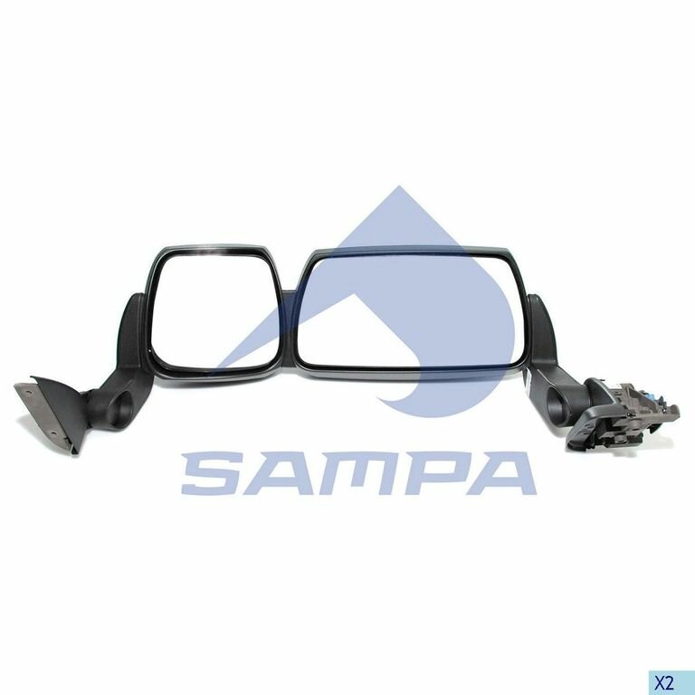 Зеркало боковое правое электрическое c подогревом для Ивеко Еврокарго, Стралис арт 061169 SAMPA