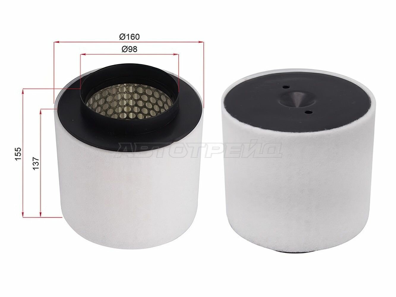 Фильтр воздушный для Ауди A8, S8 арт ST4H0129620M SAT