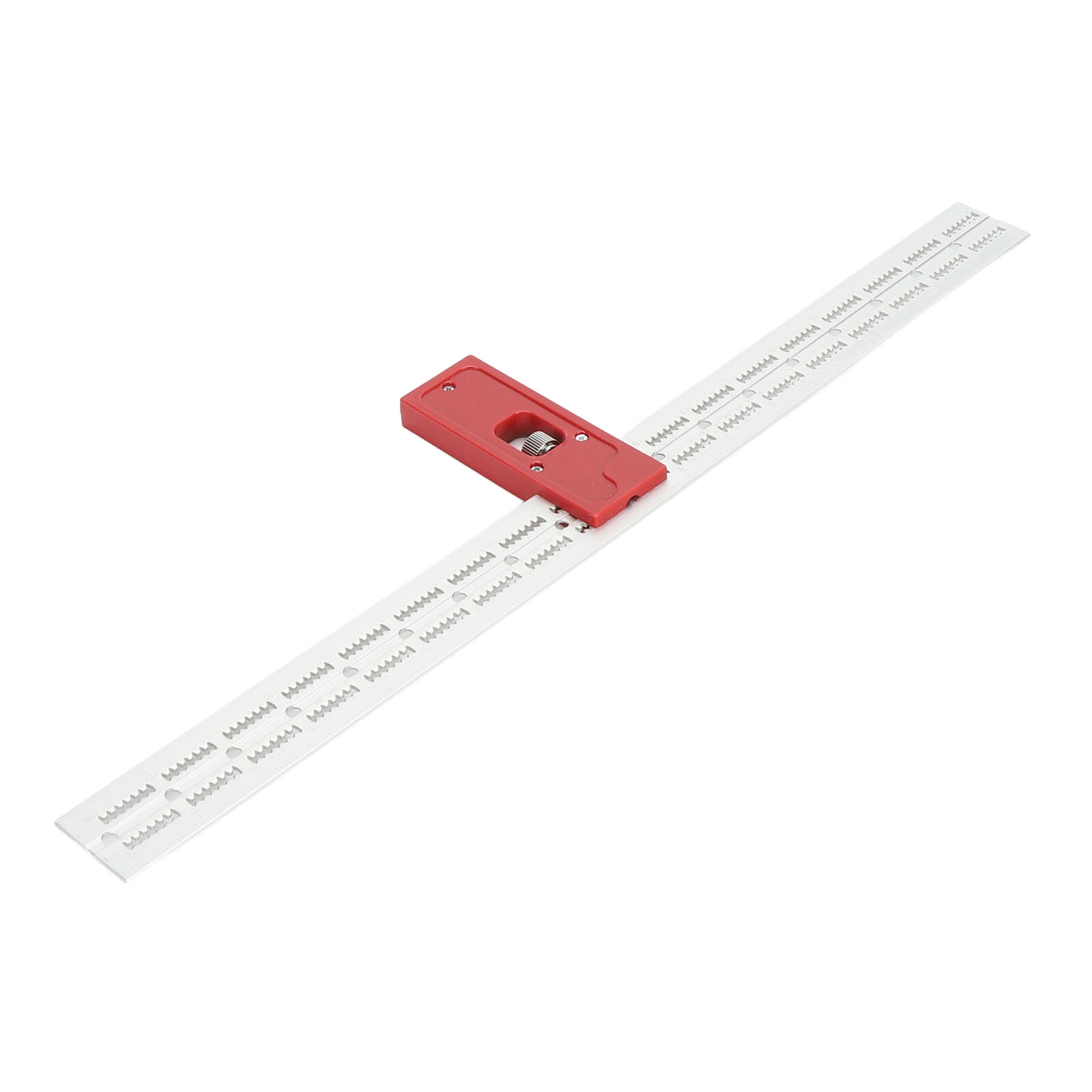 18-дюймовая линейка для обработки дерева с фиксатором, зубчатым дизайном, угловым измерением и разметочным инструментом, прямой угол
