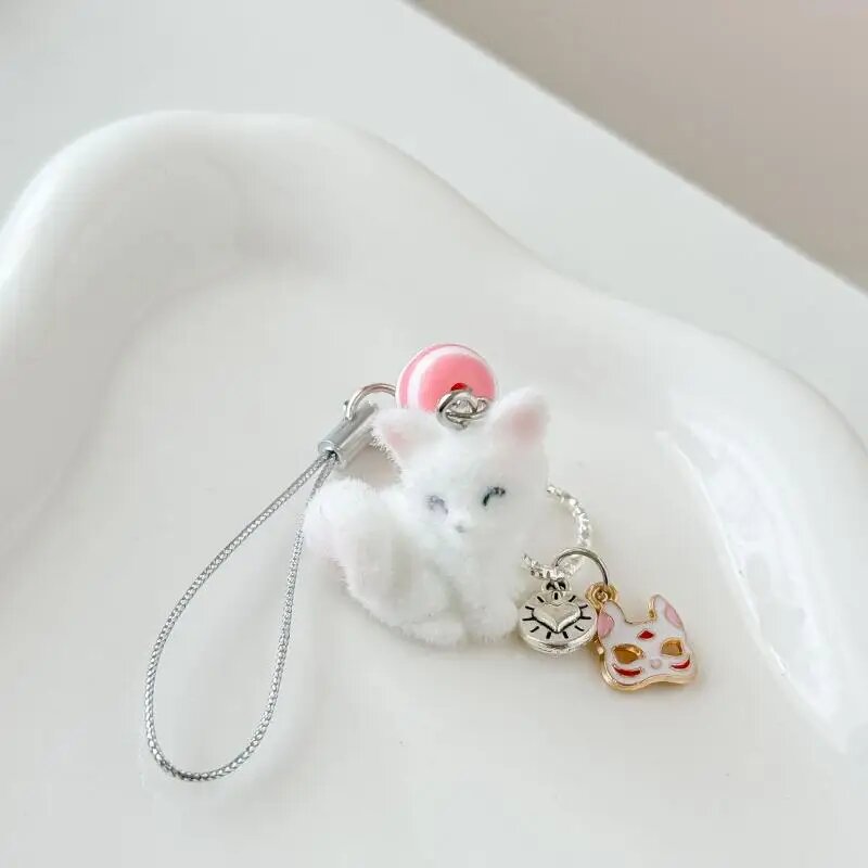 Мультяшный брелок с подвеской в виде лисы, милая сумка, подвеска, кавайная цепочка для мобильного телефона, подарки для женщин и девочек, маска лисы, брелок для ключей A2