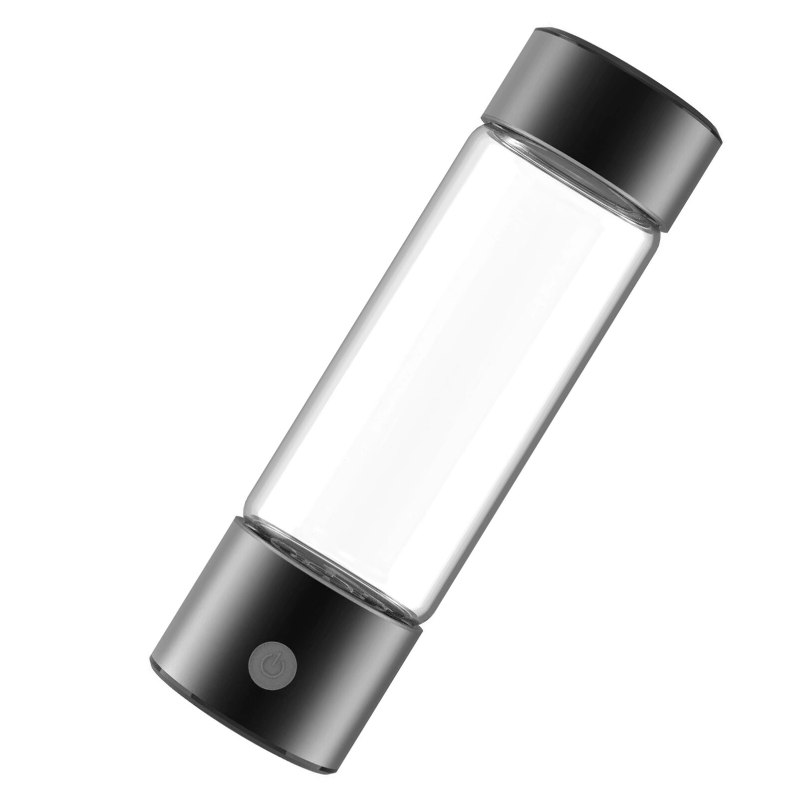 Портативная бутылка для водородной воды 460 мл, технология SPE PEM, для ускорения метаболизма и укрепления иммунитета, перезаряжаемая через USB, черная.