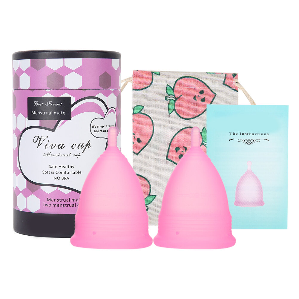 Набор оригинальных менструальных чаш, многоразовые силиконовые менструальные чаши с сумкой-контейнером.