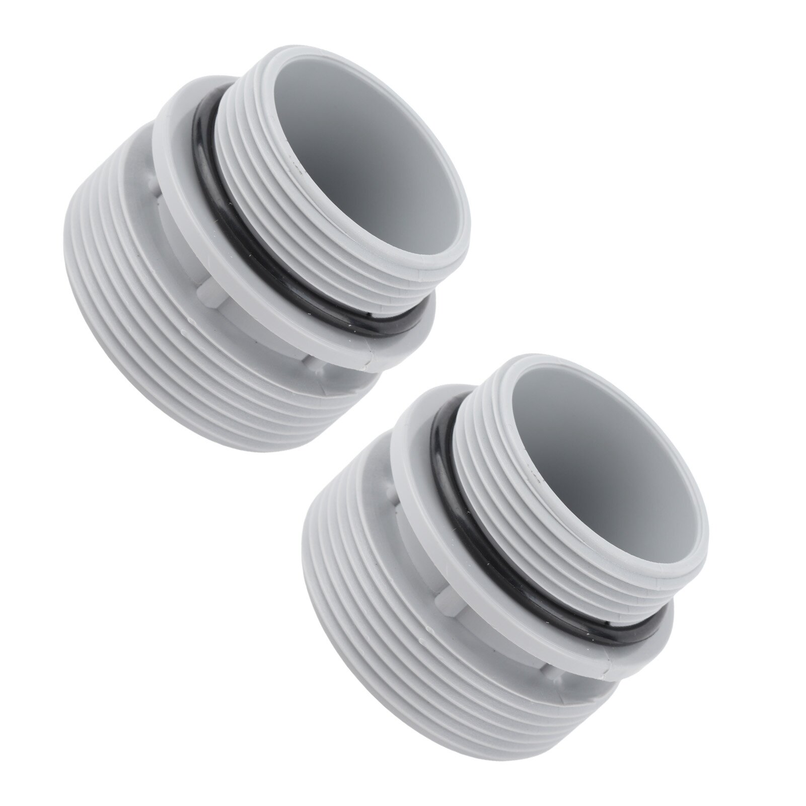 2 шт. переходник для шланга для бассейна, пластиковый универсальный адаптер для шланга фильтра для бассейна с прокладками для Intex 4560 для 58254