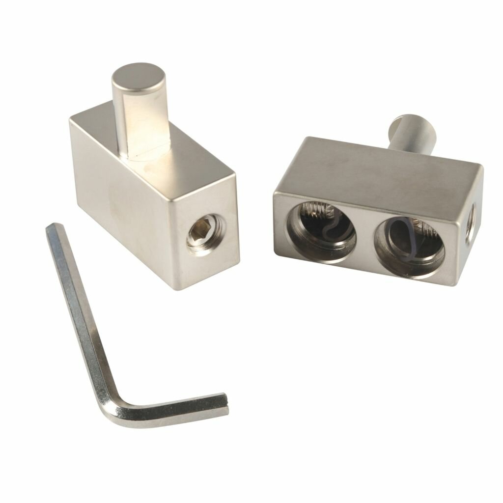 Автозапчасти, (1 комплект) подключаемый модуль усилителя мощности аудиосистемы автомобиля, клемма источника питания высокой мощности для аудиосистемы автомобиля-двойное отверстие