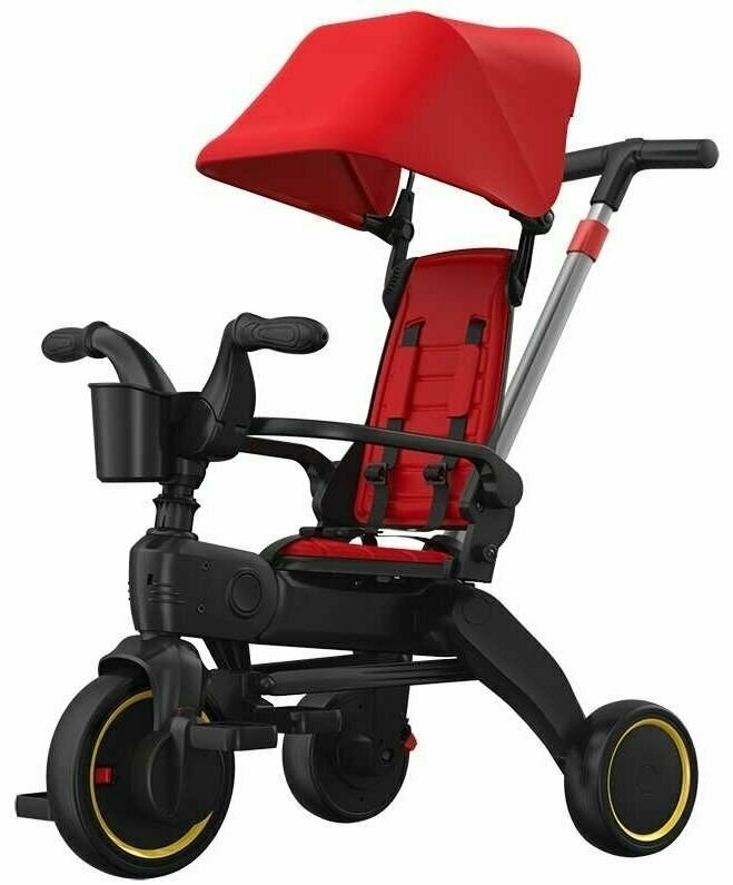 Велосипед-коляска Transformer, складной, для детей, 10 мес-4 года, велоколяска, красный