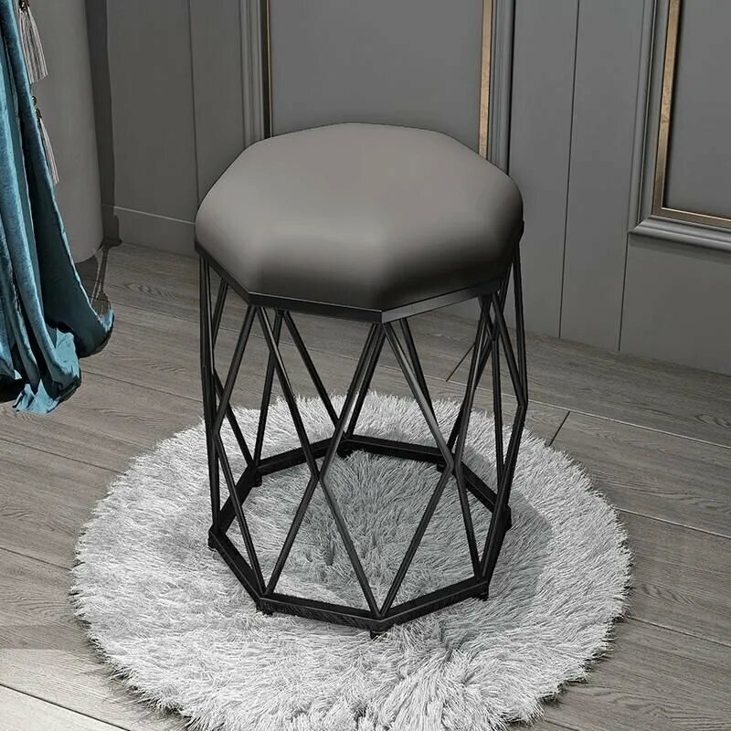 Туалетный столик HOOMSYSLIN 32x32x42 см, универсальный, круглый, темно-серый