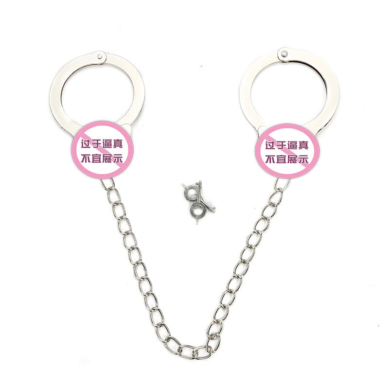 SM секс-игрушки наручники альтернативный реквизит для связывания плюшевые наручники из нержавеющей стали наручники для ног для взрослых