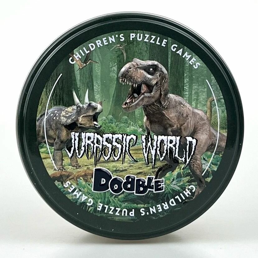 Настольная игра Доббль/ Дубль Spot it! Jurassic world- отличное развлечение для всей семьи и забавный подарок на !