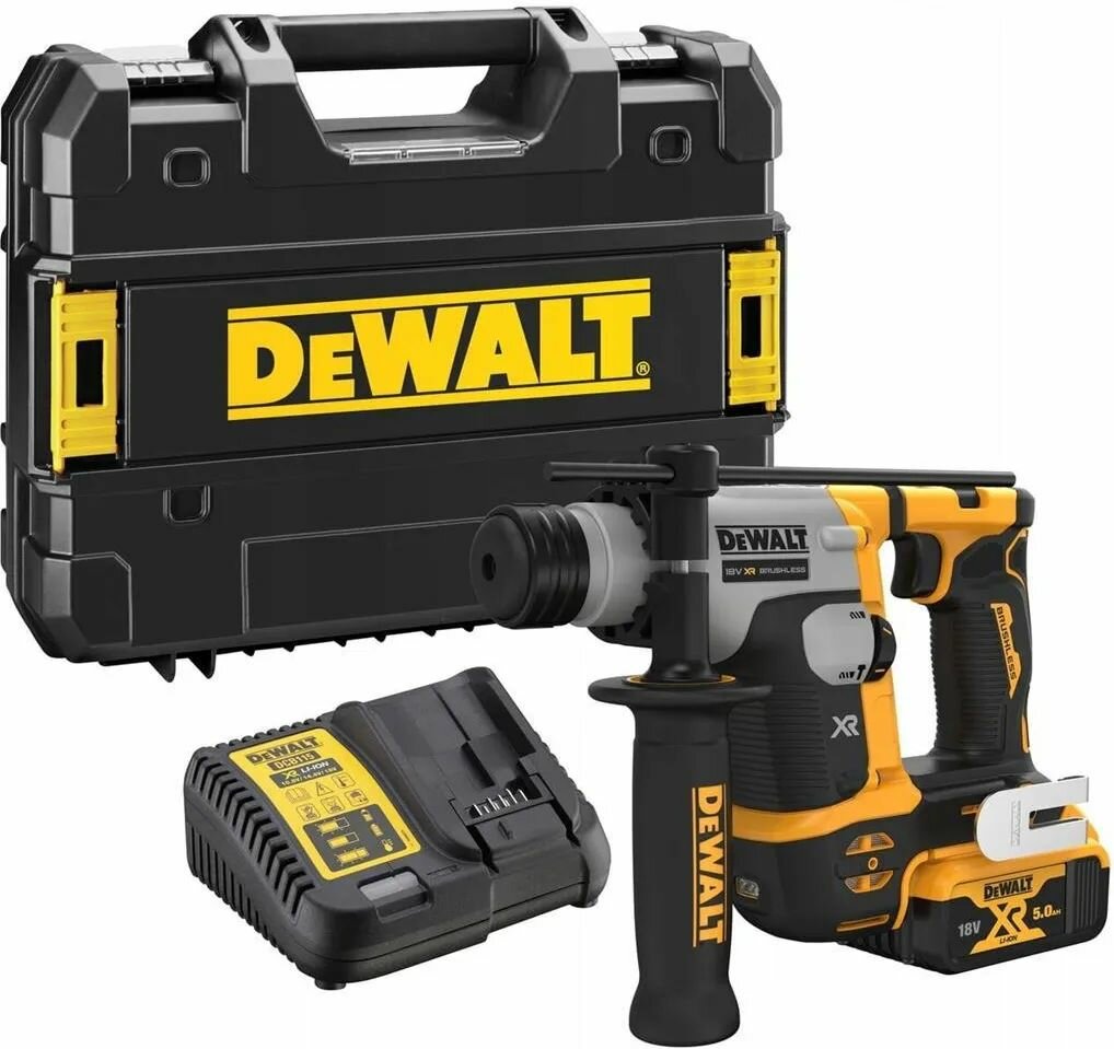 Аккумуляторный перфоратор DeWalt DCH172P2, с 2 АКБ 5 Ач и ЗУ, в кейсе