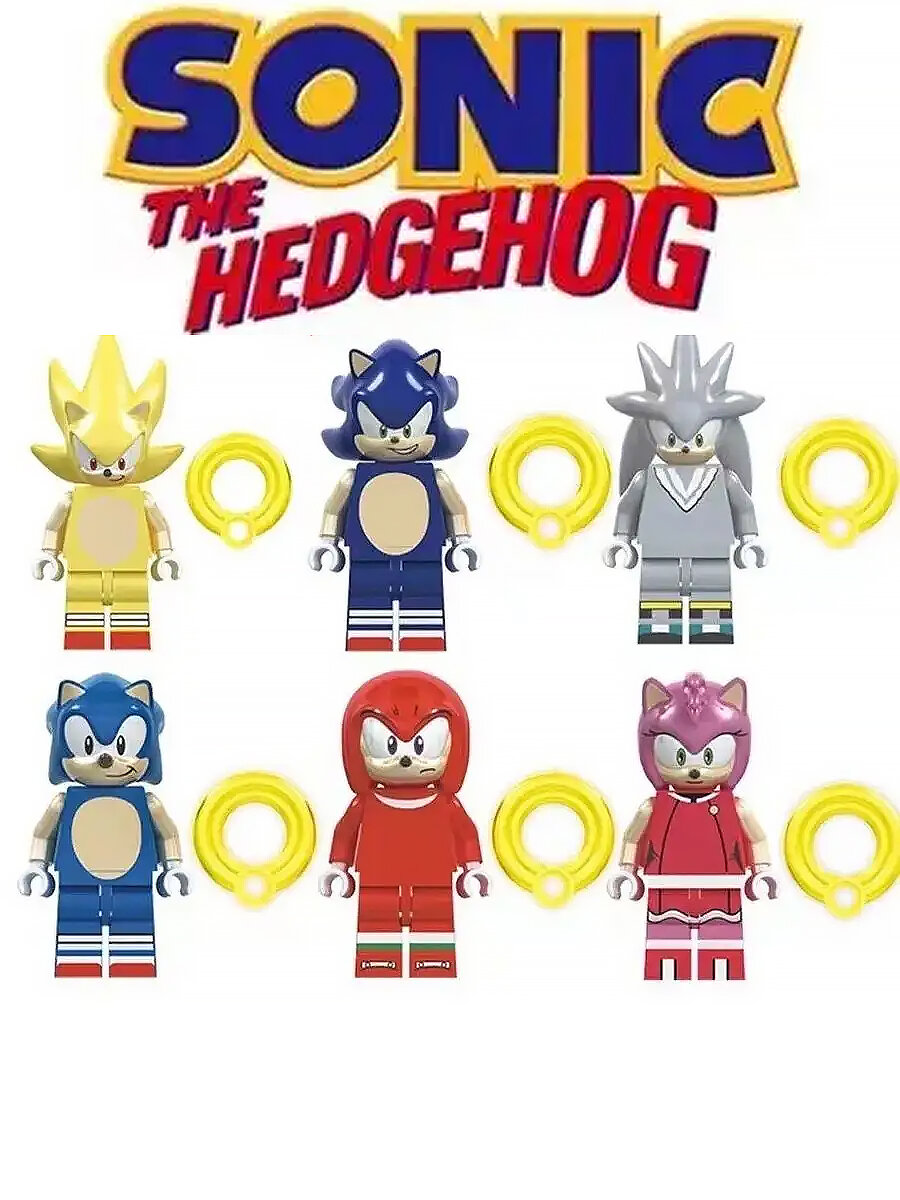 Набор фигурок для конструктора Sonic Соник