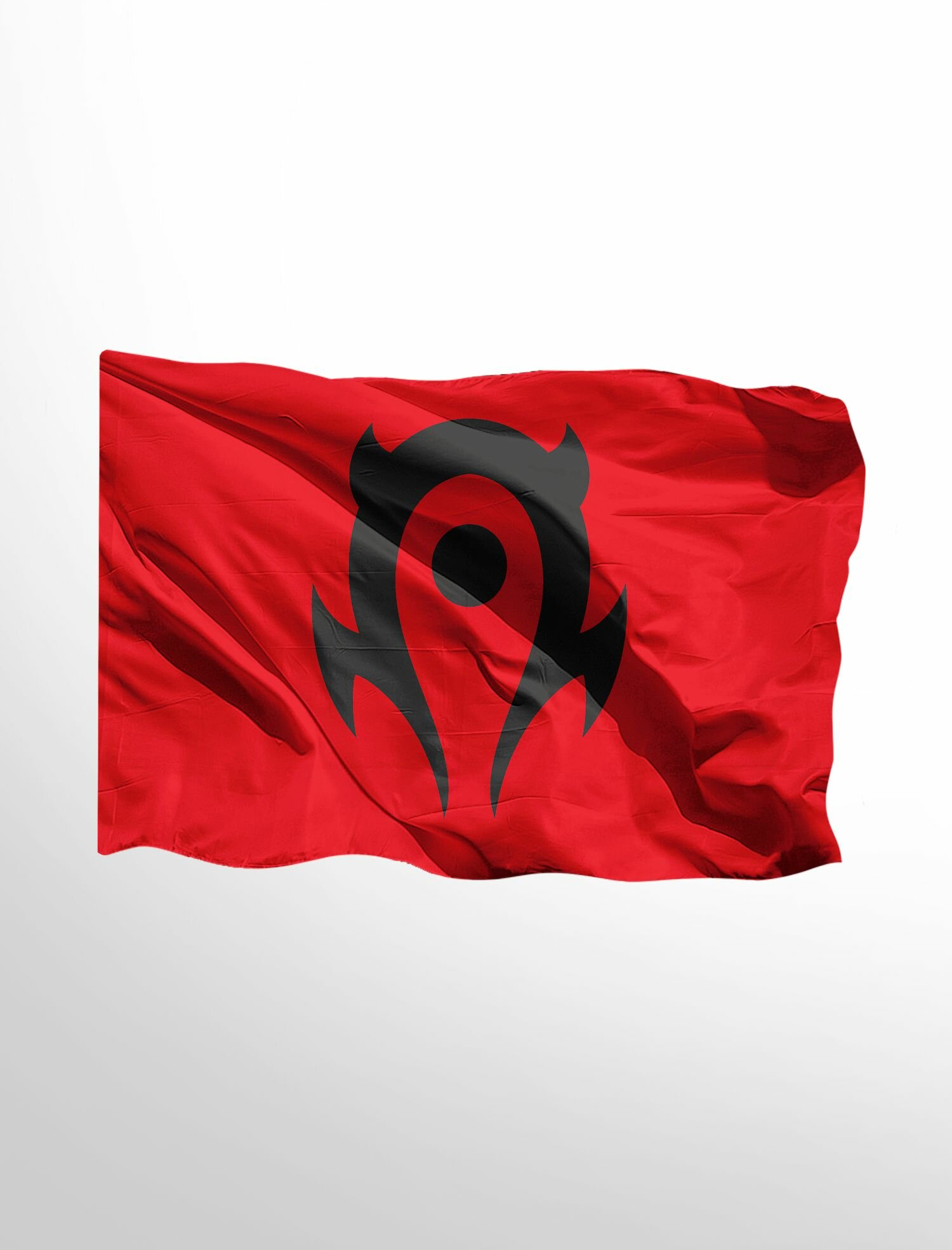 Флаг Орды Вархаммер Warhammer 40000, 70х105 см на шёлке для ручного древка