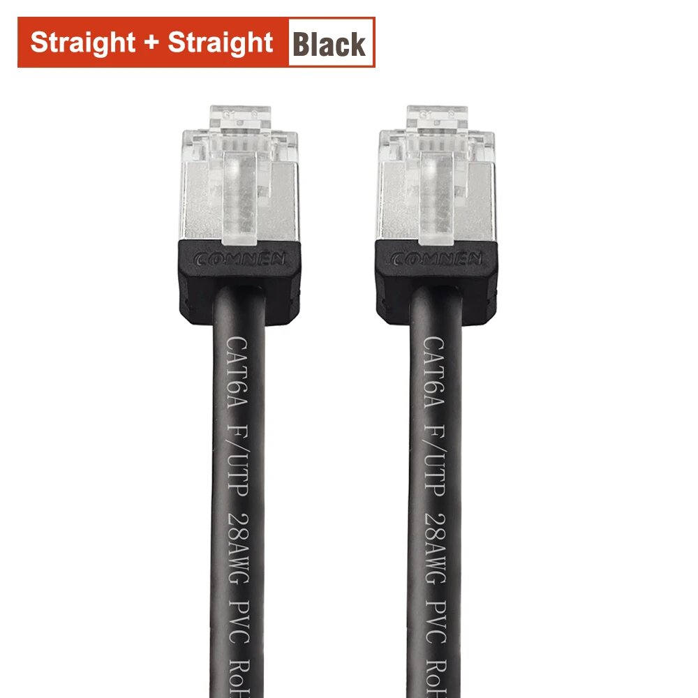 COMNEN Cat6a Ethernet кабель 90 градусов 180 FTP, 2m
