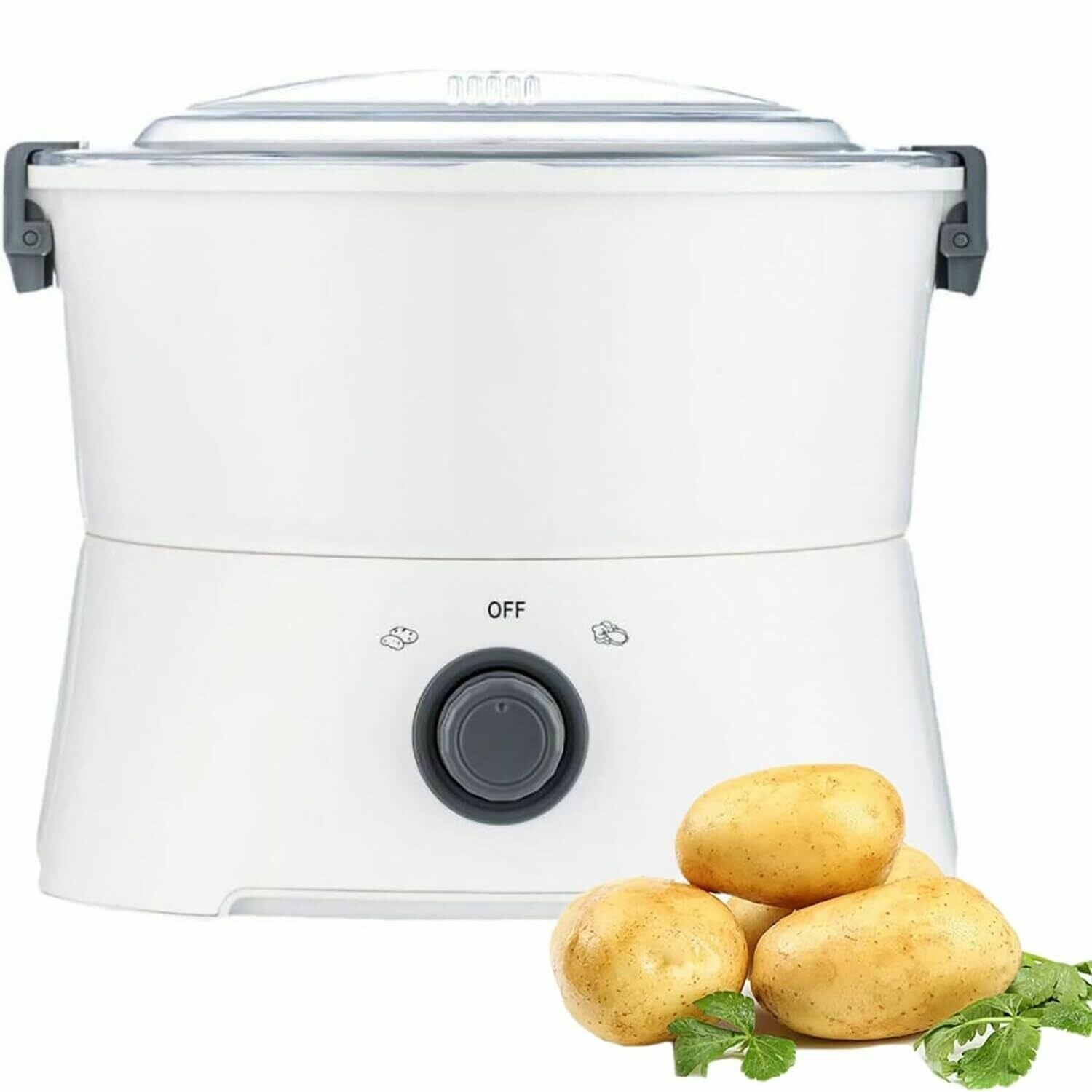 Многофункциональная электрическая картофелечистка, автоматическая картофелечистка с чашей и вращающимся фиксатором, максимальная мощность 800 г, управление в одно касание для домашней кухни