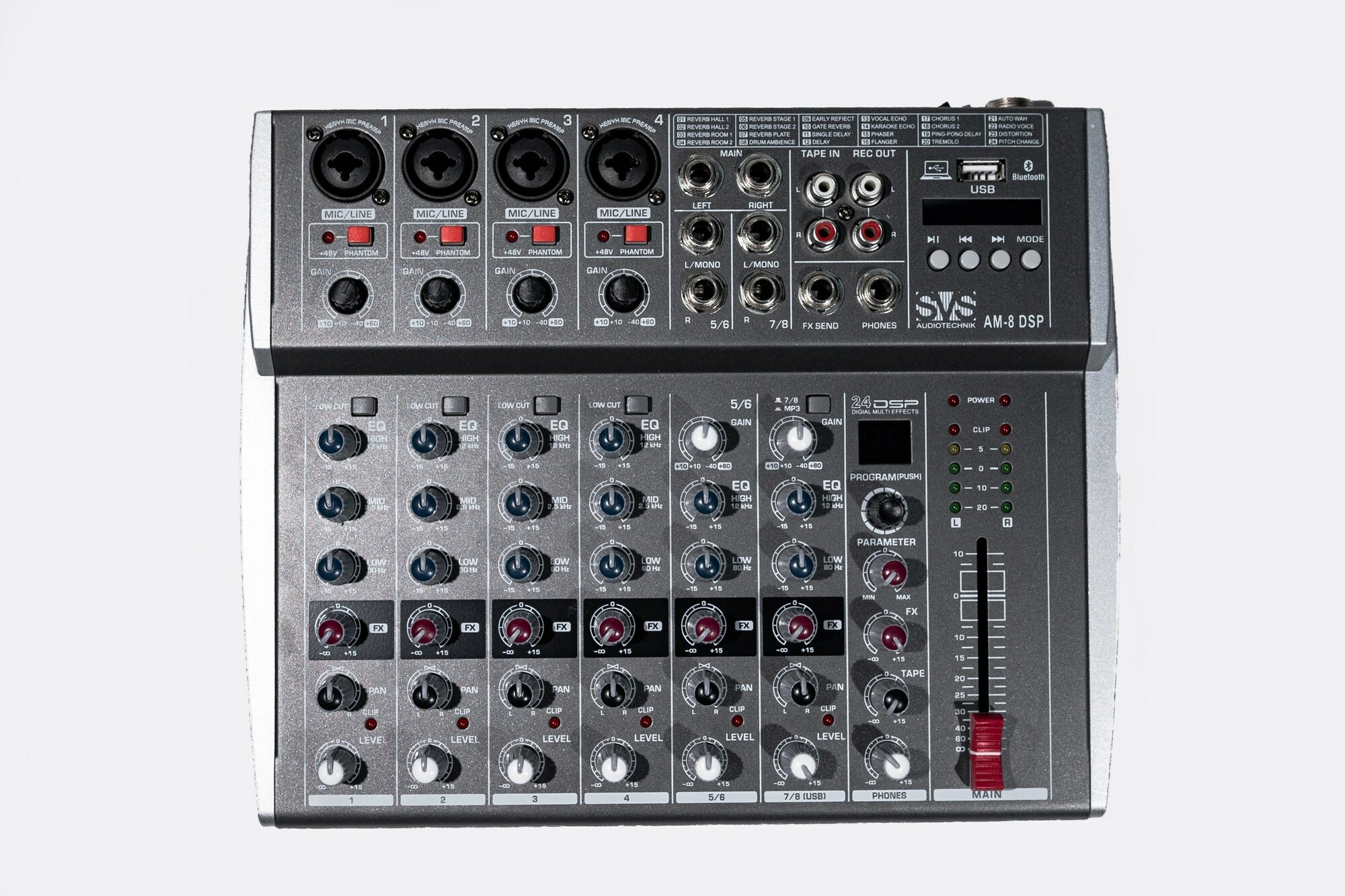 SVS Audiotechnik mixers AM-8 DSP Микшерный пульт аналоговый, 8-канальный