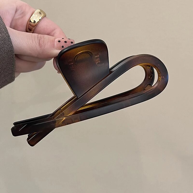 Акриловая заколка для волос в стиле ретро для женщин, матовый Леопардовый аксессуар для волос, Шпилька для волос в Корейском стиле для девушек, украшение для волос, модный головной убор, Leopard, Женский YZ